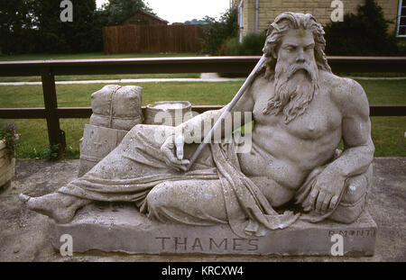 The Statue of Old Father Thames at St John's Lock, Lechlade ...