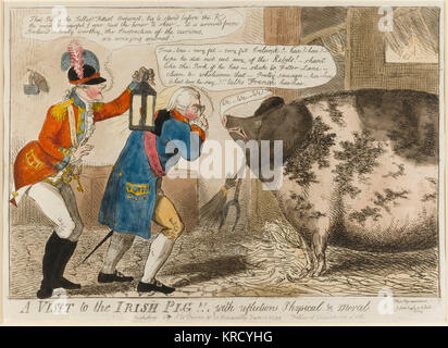 Satirical cartoon, A Peace Offering Stock Photo - Alamy