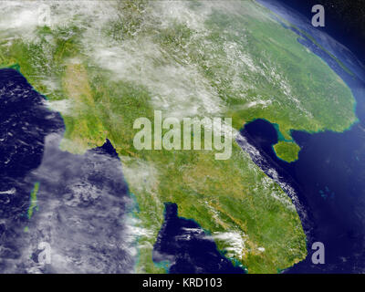 Myanmar from space Stock Photo - Alamy