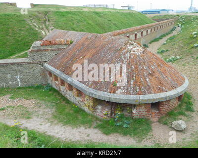 The historical coastal fort at the entrance to Shoreham Harbour which ...