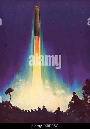Flights into the Future - space age exploration Stock Photo - Alamy