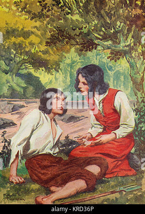 Lorna Doone and Jan Ridd Stock Photo - Alamy