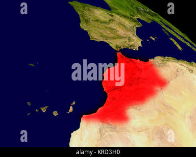 Morocco from space Stock Photo - Alamy
