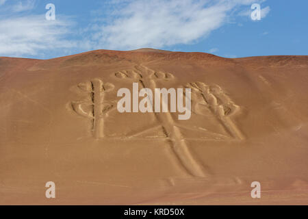Trident at Paracas desert, Paracas Peru Stock Photo - Alamy