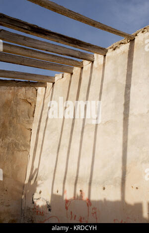 Detail of a wall showing texture, sunlight and shadows Stock Photo - Alamy