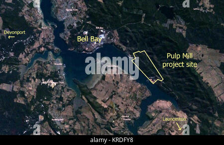 Bell Bay Pulp Mill - NASA Stock Photo - Alamy