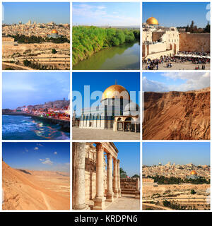 Impressions of Israel, Collage of Travel Images Stock Photo - Alamy