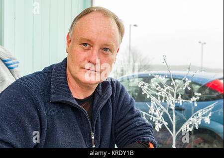 Stuntman Peter Dillon in a café in Schull, West Cork, Ireland Stock ...