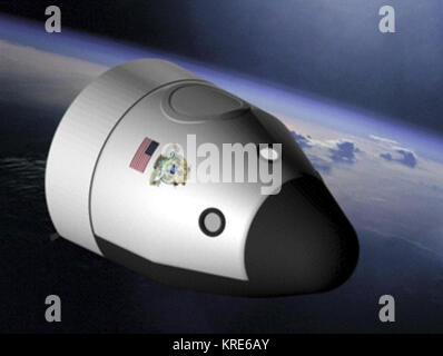 The Blue Origin New Shepard reusable rocket descends to land at the ...