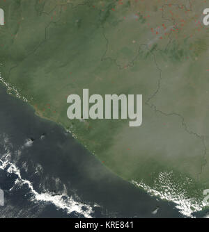 Liberia, satellite image Stock Photo - Alamy