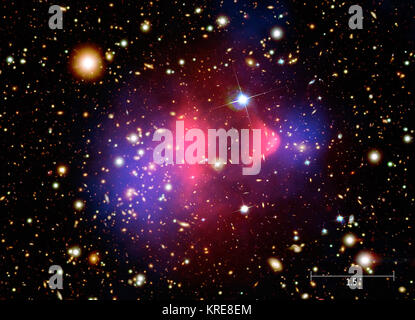 Bullet Cluster, 1E 0657-56 Stock Photo - Alamy