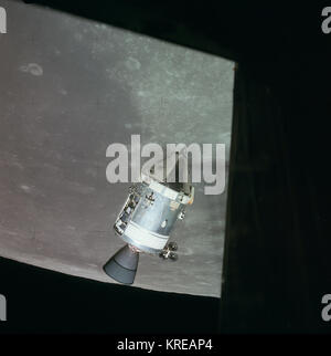 The Apollo 15 Lunar Module (LM) Falcon is shown during its rendezvous ...