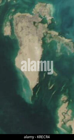 Bahrain at night, satellite image Stock Photo - Alamy