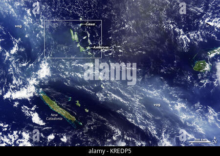 Eruption of Gaua Volcano 2010-04-24 Stock Photo - Alamy