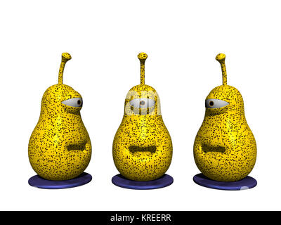 monster pear released as a comic Stock Photo - Alamy