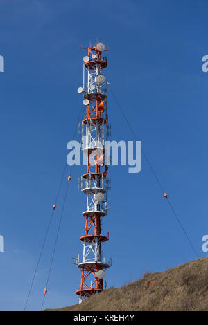 Radio tower on the helgoland island Stock Photo - Alamy