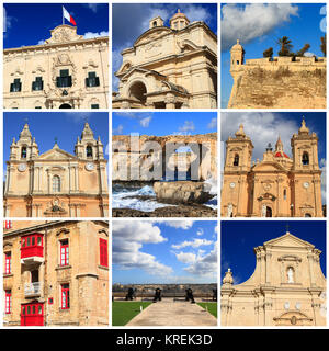 Impressions of Malta, Collage of Travel Images Stock Photo - Alamy