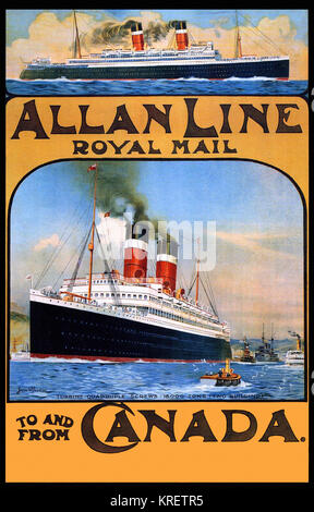 Allan Line Royal Mail Stock Photo - Alamy