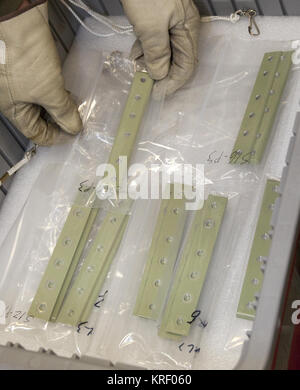 STS-133 repair work external tank Stock Photo - Alamy