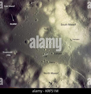The Taurus-Littrow landing site, Apollo 17 mission, December 1972 ...