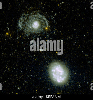 NGC 4625 and NGC 4618 Stock Photo - Alamy
