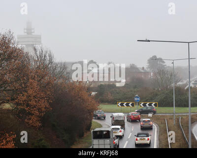 Martlesham Heath, Suffolk, UK. 20th Dec, 2017. UK Weather: Dull, wet ...