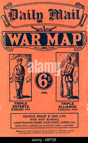 Daily mail war map , World War, 1914-1918, Maps, Europe, Maps Norman B ...