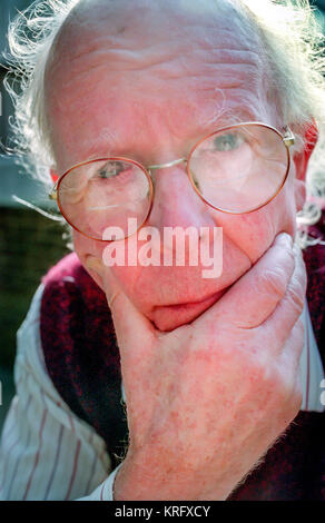 Professor John Maynard-Smith in his office at the University of Sussex ...