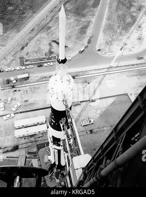 Saturn V Rocket Launch from Pad A Launch Complex 39 at Kennedy Space ...