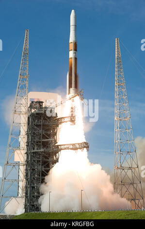 The Delta IV Medium rocket launches from Vandenberg Air Force Base on ...