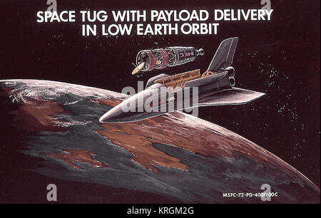 Space tug in earth orbit Stock Photo - Alamy