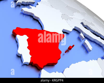 Spain Political Map Stock Photo - Alamy