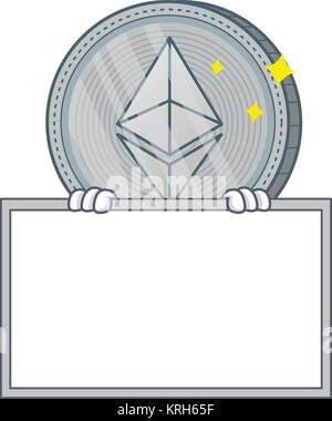 With sign Ethereum coin character cartoon Stock Vector Image & Art - Alamy