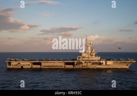 Nuclear powered aircraft Carrier Charles de Gaulle of the French Navy ...