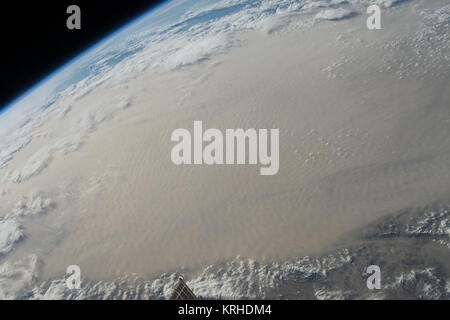 Gobi desert dust storm, ISS image. Photographed on 29th April 2015 by ...