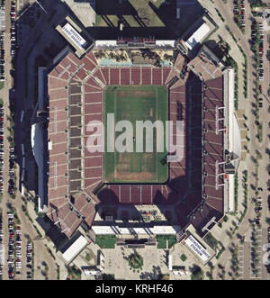Aerial view of Raymond James Stadium, Tampa Florida, USA, a large ...