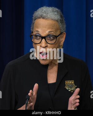 (l-r), Dr. Johnnetta B. Cole (Director of the Smithsonian National ...