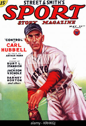 Carl Hubbell, New York Giants pitcher from 1928 -43, famous for his ...
