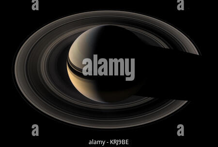 Saturn, Backlit, From Cassini Stock Photo - Alamy