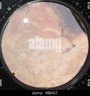 Cupola ISS open shutters Stock Photo - Alamy