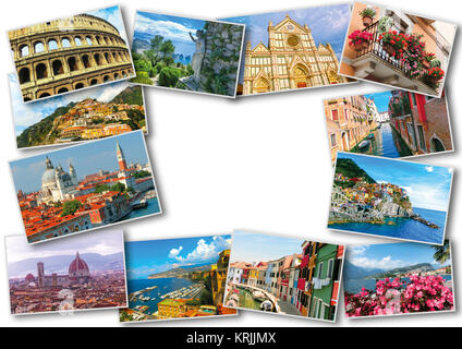 Collage from photos of Italy Stock Photo - Alamy