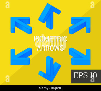 3d arrows set vector illustration Stock Photo - Alamy