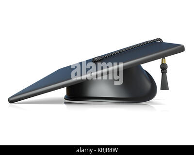 Graduation cap, side view. 3D Stock Photo - Alamy