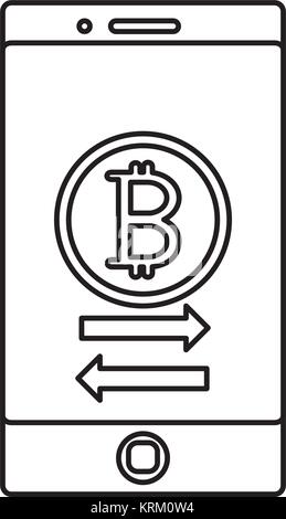 Bitcoin inside smartphone design Stock Vector Image & Art - Alamy