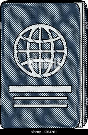 Passport identification document scribble Stock Vector Image & Art - Alamy