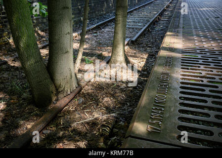 Berlin, Germany, the Platform 17 memorial at Grunewald station Stock ...