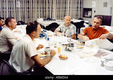Apollo 7 pre-launch breakfast Stock Photo - Alamy