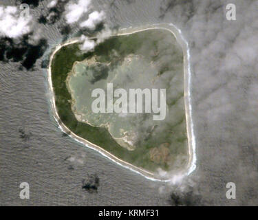 Aerial view of Manra Island, Phoenix Islands, Kiribati Stock Photo - Alamy