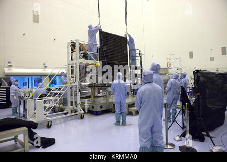 Solar Array Release Mechanism Test and Removal being performed on the ...