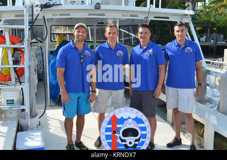 NEEMO 22 Aquanaut Crew prior the mission Stock Photo - Alamy